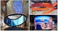 China P4 Soft Flexible LED Module Full Color 256x128mm 62500 Dots Sqm Rental Display for sale