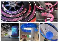 China P4 Soft Flexible LED Module Full Color 256x128mm 62500 Dots Sqm Rental Display for sale