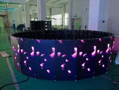 China P3.91 Smart Soft Modules Curved Led Video Wall For Indoors for sale