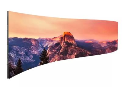 China P3.91 Indoor LED Curved Screen 1000x500mm Full Color Stage Background Display for sale