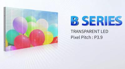China Indoor P3.91-7.82 Transparent LED Screen 1000x500mm Cabinet 3840Hz Refresh Rate for sale