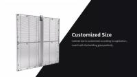 China Indoor P3.91-7.82 Transparent LED Screen 1000x500mm Cabinet 3840Hz Refresh Rate for sale