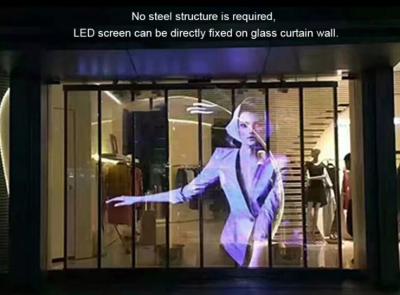 China Upgrade Your Display System with Cabinet Weight 6.2kg Transparent Digital Display for sale
