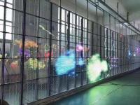 China P3.91 Indoor Transparent LED Display Screen 1000cd/m2 Brightness 32768 Pixels for Advertising for sale
