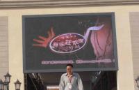 China Full Color Outdoor LED Sign Video Curtain Panel 10mm 1R1G1B 10000 Pixels per sqm for Advertising for sale
