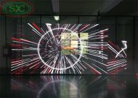 China 3.91mm Transparent Full Color LED Screen Panel 4500cd Brightness for Glass Curtain Walls for sale