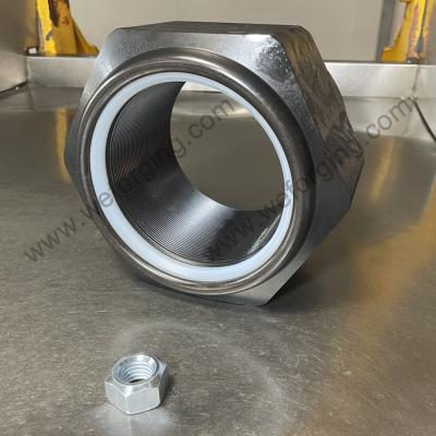 China Precision Hot Forging With Advanced CNC Milling DIN Standard Anti Loosening Nut Nut Forgings for sale