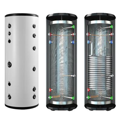 China 500L Stainless Steel Galvanized Water Tank for Heat Pump Heating Source Electric Heater for sale