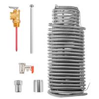 China Hotel Water Source Heat Pump System 500L Duplex SS Tank Customized Heat Recovery Hot Water Storage Tank for sale