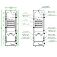 China 316L Customized Freestanding Heat Pump Water Tank For Wall Mounted Hot Water Boiler for sale