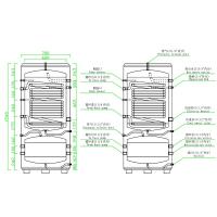 China Solar Powered 250L plus 100L SUS304 Inner Tanks 2 in 1 Heat Pump Water Tank for Bathroom for sale