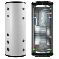 China 400L Stainless Steel Hot Water Boiler Tank for Heating Pump Custom Single Coil/Double Coil for sale