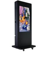 China 3840 X 2160 UHD IP65 Outdoor Digital Totem For Subway Airport for sale