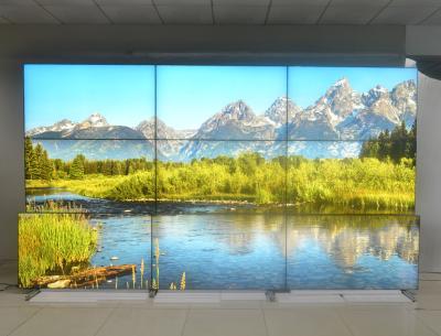 China High Brightness Narrow Bezel LCD Video Wall 3 x 3 Wide Viewing Angles for sale