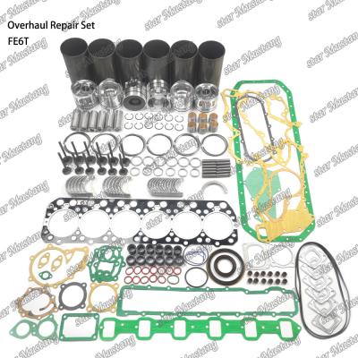 China FE6 12V Overhaul Repair Kit Cylinder Liner Piston Kit Gasket Kit Valve Seat Guide Main Bearing Con Rod Bearing For Hino for sale