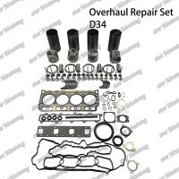 China D34 Overhaul Repair Set Cylinder Liner Piston Kit Gasket Kit Valve Seat Guide Main Bearing Con Rod Bearing For Doosan for sale
