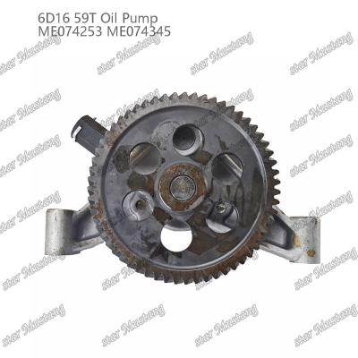 China Engine Oil Pump 6D16 59 Teeth ME074253 ME074345 For Mitsubishi Engine Spare Parts for sale