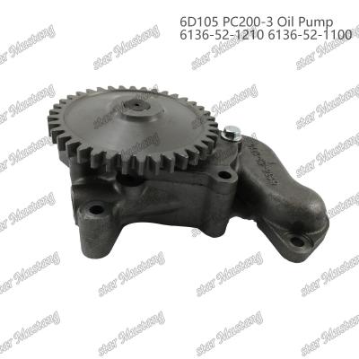 China Oil pump 6D105 PC200-3 6136-52-1210 6136-52-1100 for sale