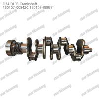 China D34 DL03 Engine Crankshaft 150107-00542C 150107-00957 For DOOSAN DAEWOO Engine Spare Parts for sale