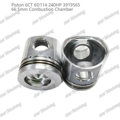 China Piston 6CT 6D114 240HP 3919565 66.5mm Combustion Chamber For Cummins Diesel Engine Repair Parts for sale