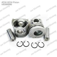 China 4D34 Engine Piston Pin Hole 36mm With Alfin Without Oil Gallery ME088990 For Mitsubishi Engine Spare Parts for sale