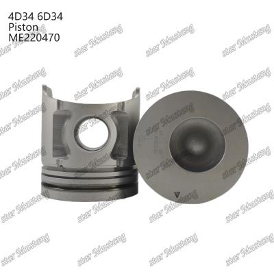 China 6D34 Engine Piston Pin Hole 36mm With Alfin With Oil Gallery ME220470 For Mitsubishi Engine Spare Parts for sale