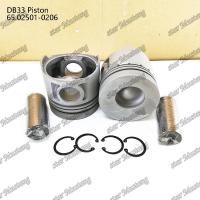 China Piston DB33 65.02501-0206 For Doosan Diesel Engine Repair Parts for sale