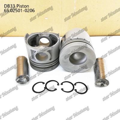 China Piston DB33 65.02501-0206 For Doosan Diesel Engine Repair Parts for sale