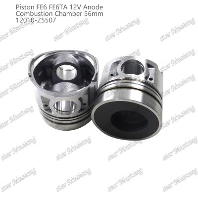 China FE6 FE6TA Engine Piston12V Chamber Size 56mm 2.5x2x4mm 12010-Z5507 For Nissan Engine Spare Parts for sale