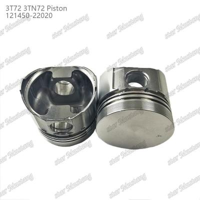 China Piston 3TN72 3T72 Flat Bottom 65.5mm Height 121450-22020 For Yanmar Diesel Engine Repair Parts for sale