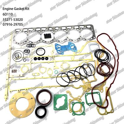 China 6D110 Full Gasket Set 6138-K1-9901 6138-K2-9901 Suitable For Komatsu for sale