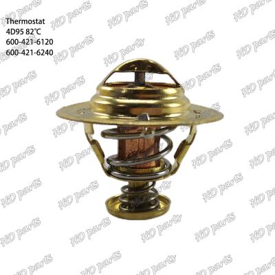 China 4D95 Thermostat 82℃ 600-421-6120 600-421-6240 For Komatsu Engine for sale