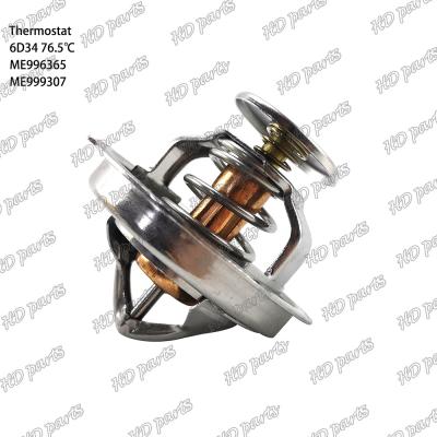 China Thermostat 6D34 76.5℃ ME996365 ME999307 Engine Part for sale