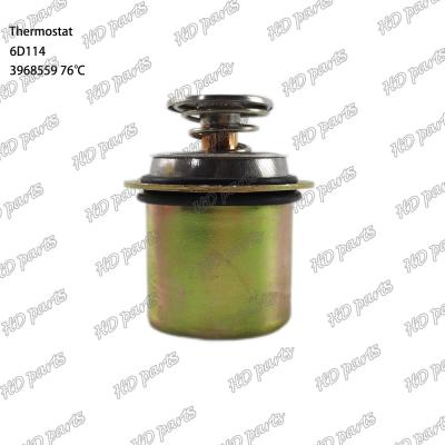 China Thermostat 6D114 3968559 76℃ Engine Part for sale