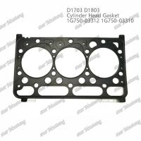 China D1703 D1803 Cylinder Head Gasket Metal 1.20mm 1G750-03312 1G750-03310 Suitable For Kubota Engine for sale