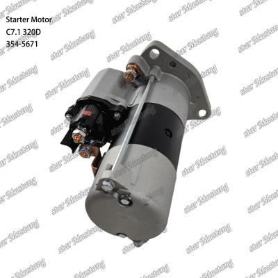 China Engine Starter Motor C7.1 320D 24V 10T 7.5KW 354-5671 For Caterpillar Engine Spare Parts for sale