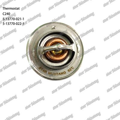 China Thermostat C240 82℃ 5-13770-021-1 5-13770-022-1 Engine Part for sale
