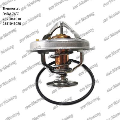 China Thermostat D4DA 76℃ 2551041010 2551041020 Engine Part for sale