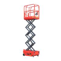 China 3m 4m 19 foot Mini Compact Electric Scissors Lift Platform Table Indoor Facility Repair for sale