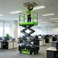 China 529 Lbs Mobile Personnel All Terrain Scissor Lift Aerial Work Platform High Performance for sale