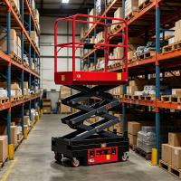 China 529 Lbs Mobile Personnel All Terrain Scissor Lift Aerial Work Platform High Performance for sale