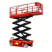 China Premium 19ft Full Electric Scissor Lift Platform Self Propelled For Aerial Work for sale
