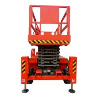 China Advanced Off Road Upright Scissors Lift Platform Heavy Duty Rough Terrain ODM for sale