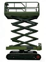China Electric Tracked Scissors Lift Platform Auto Leveling Crawler 6m 8m 26ft 250kg For Muddy Sites for sale