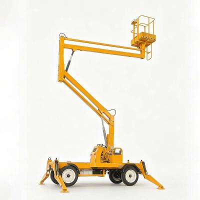 China 10m 12m 14m 200kg Towable Hydraulic Platform Lift Telescopic Boom Lift For Outdoor Aerial Work for sale