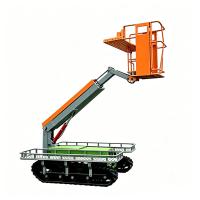 China Aerial Tracked Picking Boom Lift Platform 100kg 2.5m Compact Orchard Crawler For Tree Pruning for sale