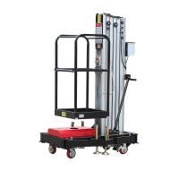 China 6m 10m 12m Aerial Vertical Mast Lift Industrial Cherry Picker Customized for sale