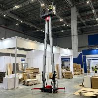 China 6m 10m 12m Aerial Vertical Mast Lift Industrial Cherry Picker Customized for sale
