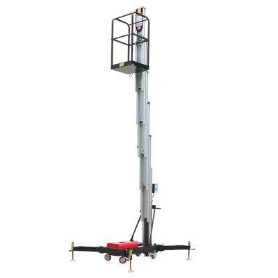 China 6m 10m 12m Aerial Vertical Mast Lift Industrial Cherry Picker Customized for sale