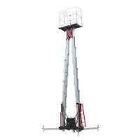China 4m-16m 250kg Electric Mobile Dual Single Mast Lift For Station Facilities Repair for sale